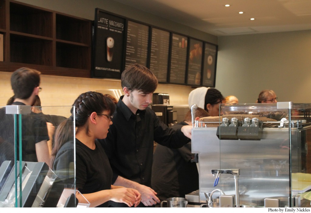 Starbucks opens in library - The Lasso